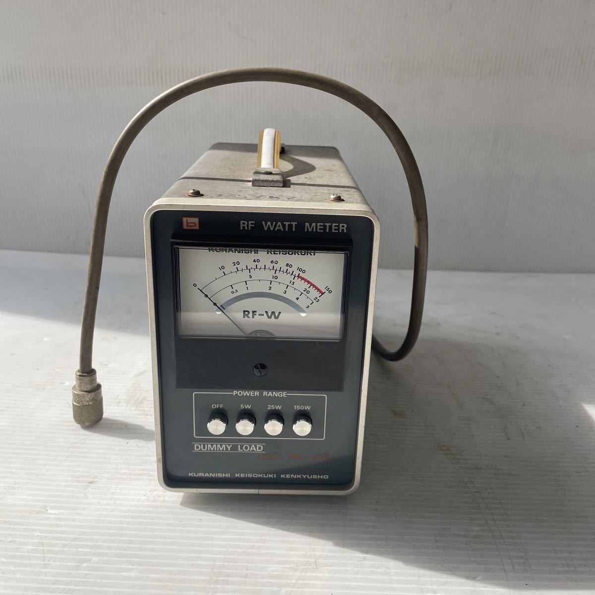 【やや傷や汚れあり】計測器 RF WATT METER RW-151D DUMMY LOAD KURANISHI 終端型高周波電力計の落札情報 ...