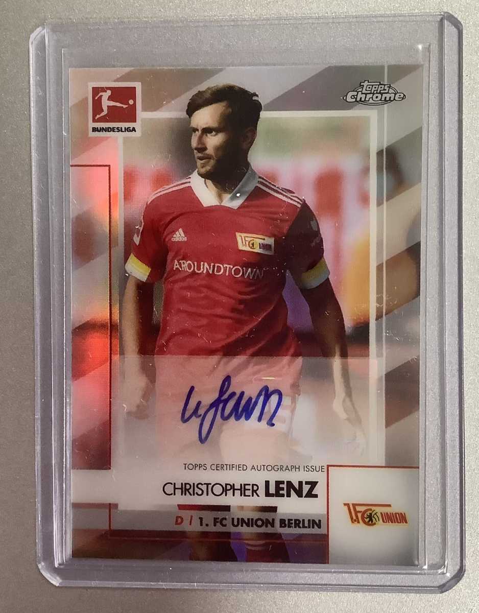 【未使用】2020-21 Topps Chrome Bundesliga Christopher Lenz - 1. FC Union ...