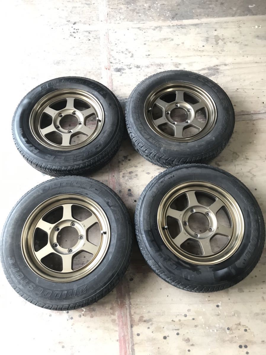 【やや傷や汚れあり】RAYS TE37X ブロンズ(BR) 139.7 5H 鍛造 16インチ 5.5J+20 4本セットレイズ JB64 JB23 ジムニー 175/80R16 ブリヂストン ...