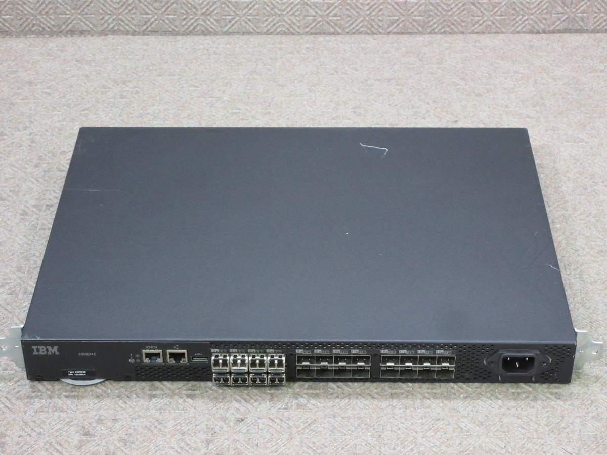 【傷や汚れあり】IBM / System Storage SAN スイッチ 2498-24E (Brocade) / 8Gbps SFP ...