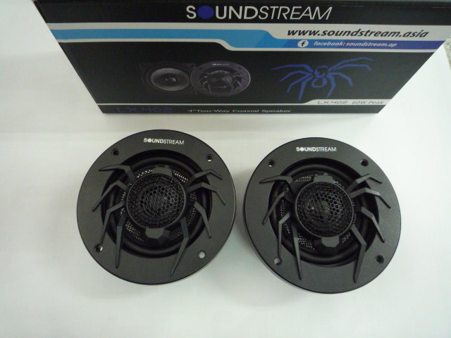 【未使用】 USA Audio サウンドストリーム Soundstream LX.402 10cm Max.60W グラスファイバーコーン ...