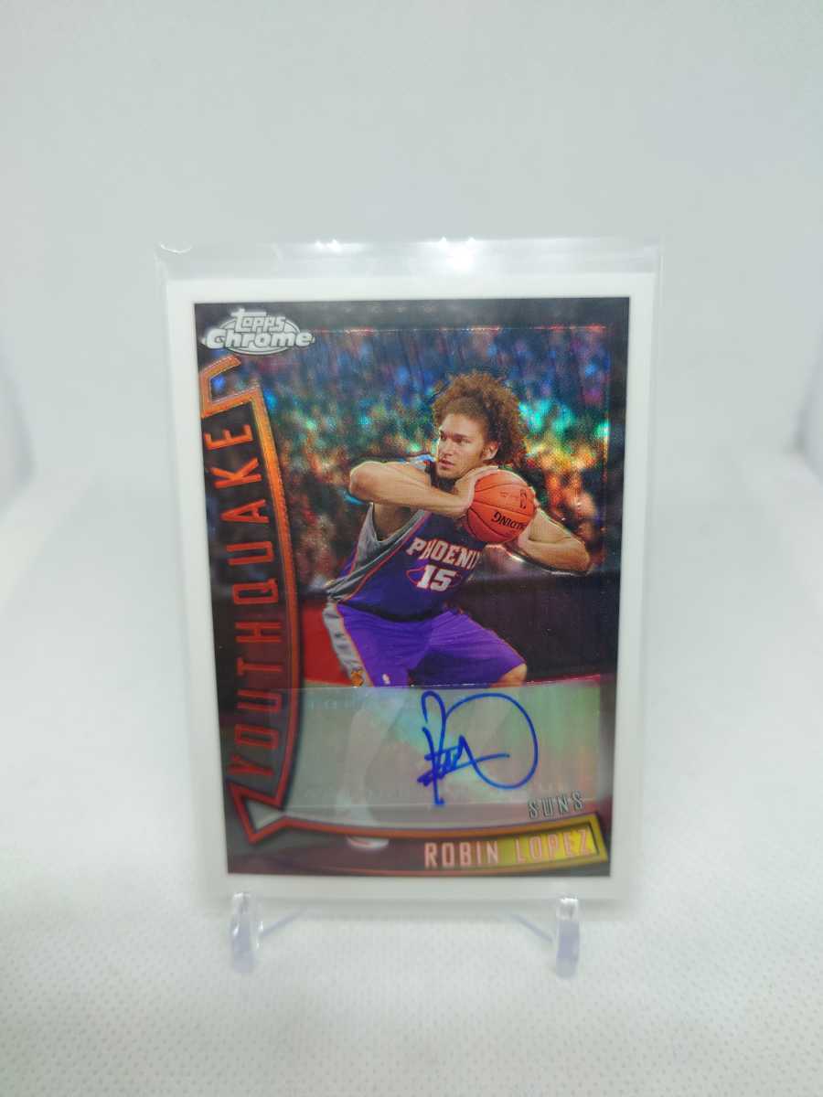 【目立った傷や汚れなし】2008-09 Topps Chrome YOUTHQUAKE Autograph Robin Lopez /165 ...