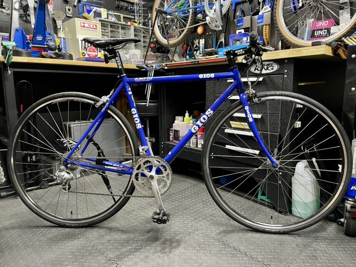 【やや傷や汚れあり】中古 GIOS AMPIO 2010年モデル サイズ51 ブルー 車体OH済 新品交換部品多数 スタンド付属 ジオス アンピーオ フラットバーロード 通勤 通学の落札情報 ...