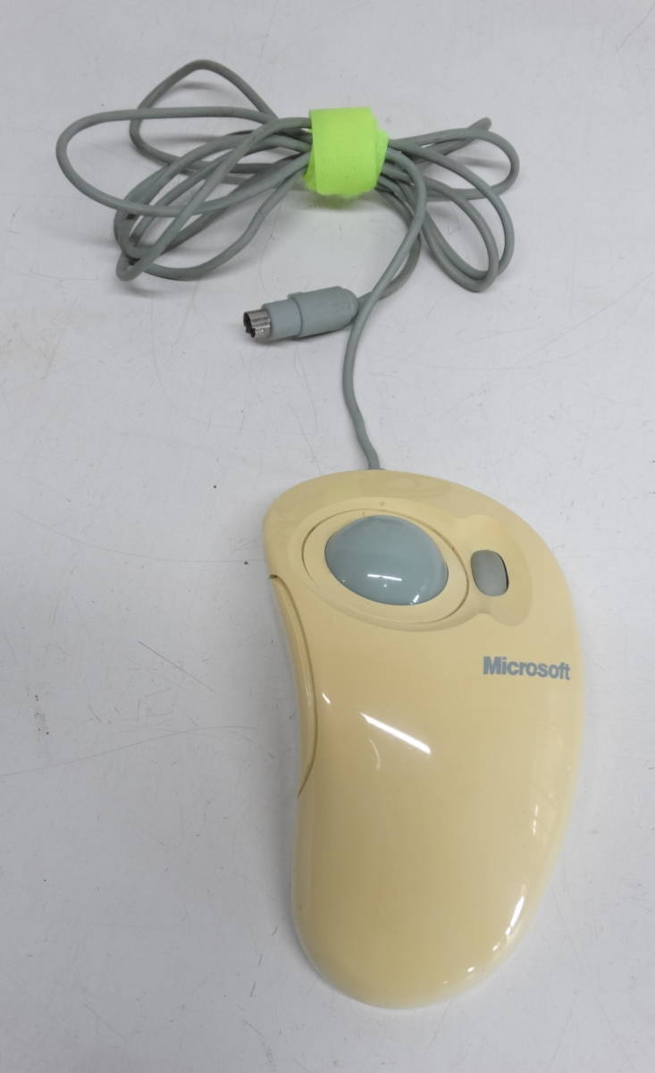 【やや傷や汚れあり】Va3827 Microsoft IntelliMouse TRACKBALL インテリマウス トラックボール 「ジャンク ...
