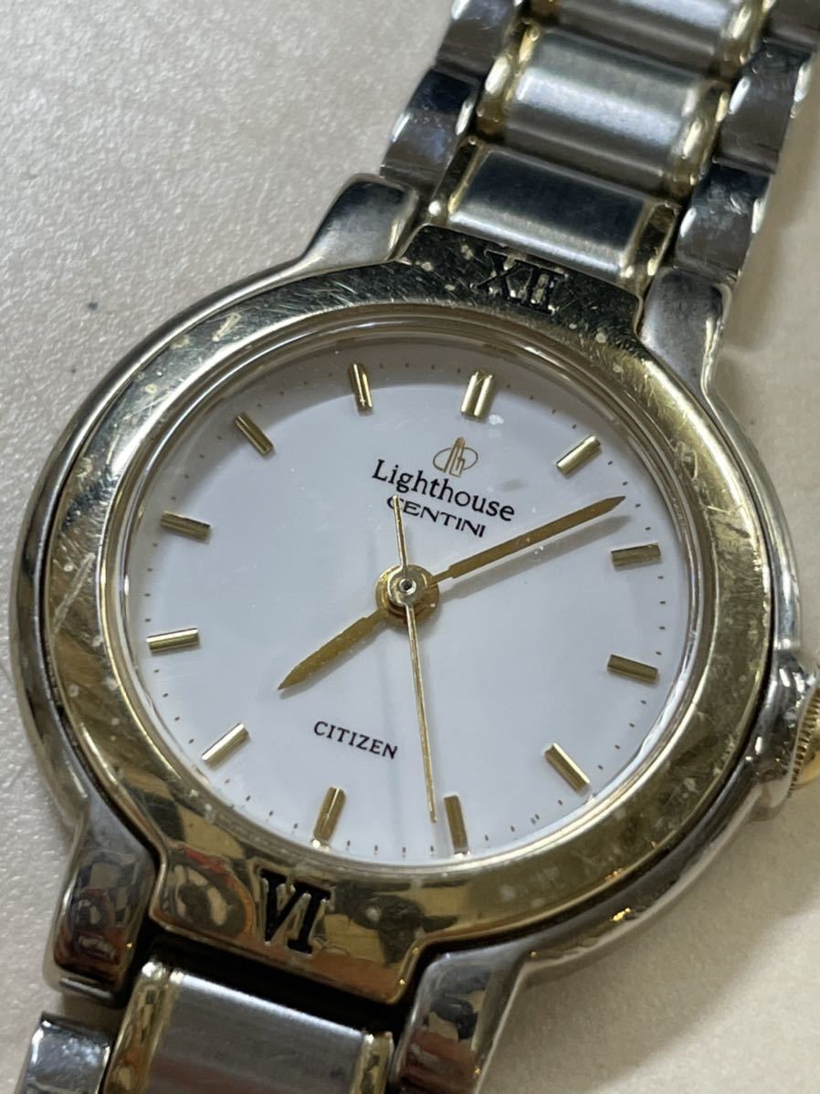 【やや傷や汚れあり】稼働品 CITIZEN シチズン Lighthouse ライトハウス CENTINI 4631-E65291 レディース ...