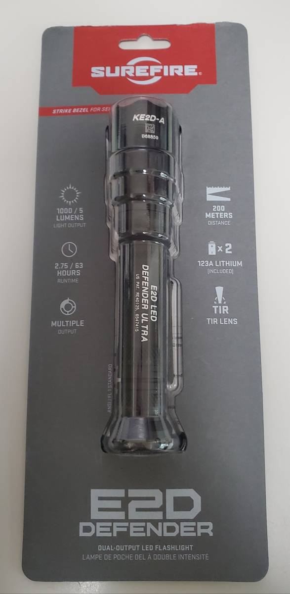 【新品】新品SUREFIRE シュアファイア D2 DEFENDER ディフェンダー A09209 LED BK ブラック 黒 の落札情報詳細 ...