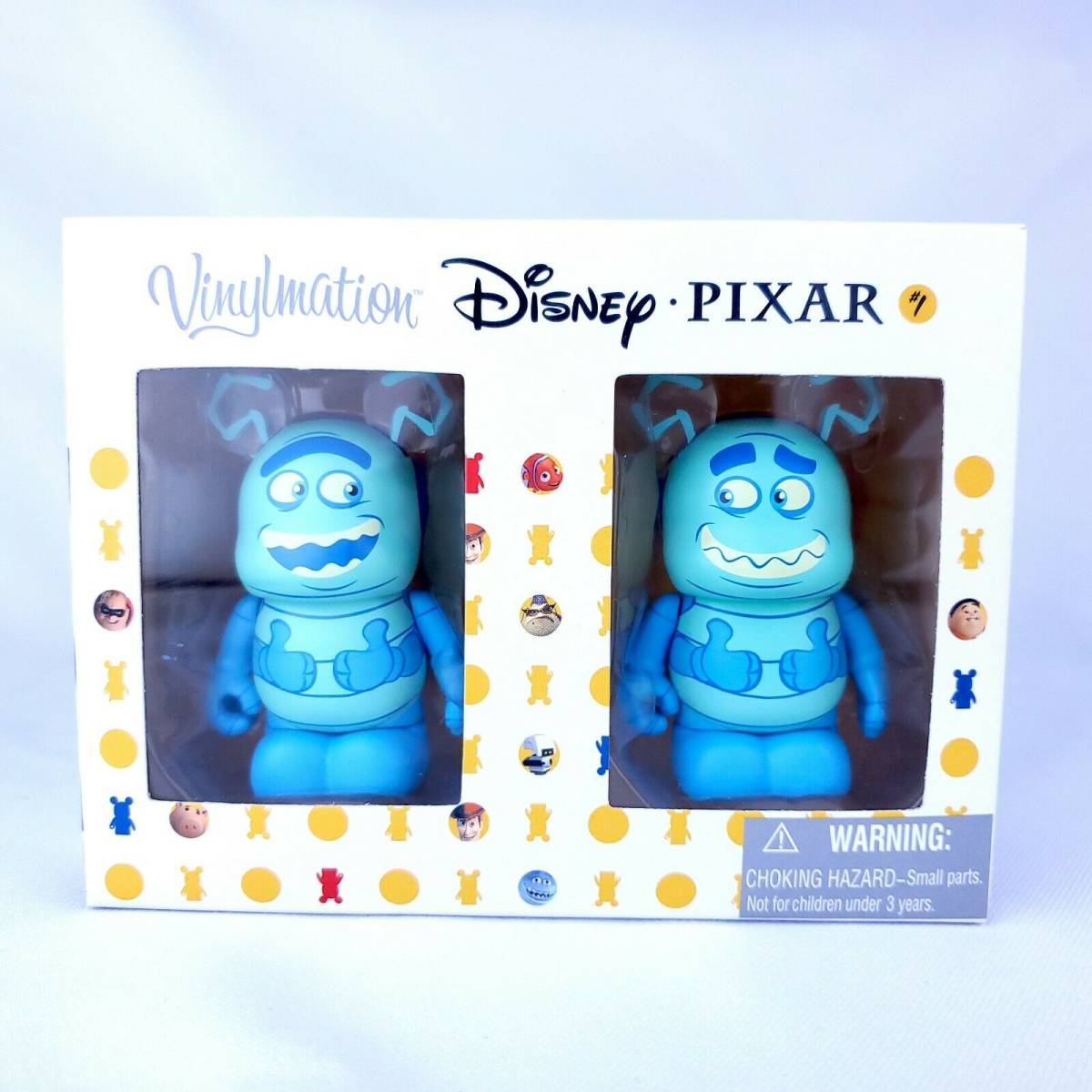 【未使用】Disney Vinylmation 3'' Figures Pixar Bugs Life Tuck and Roll Roly ...