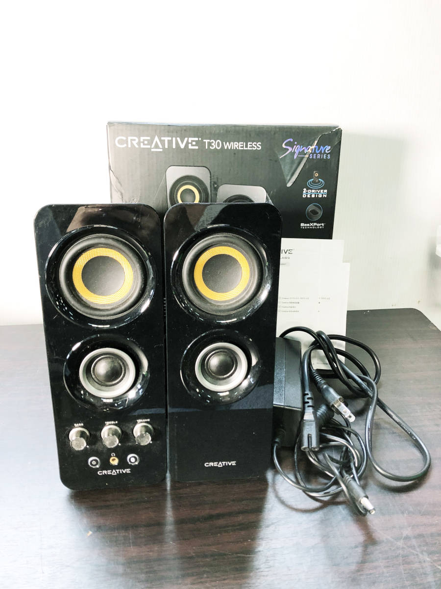 【やや傷や汚れあり】☆★ 中古★CREATIVE MF1655 T50 Wireless 2ch スピーカー Bluetooth対応 ...