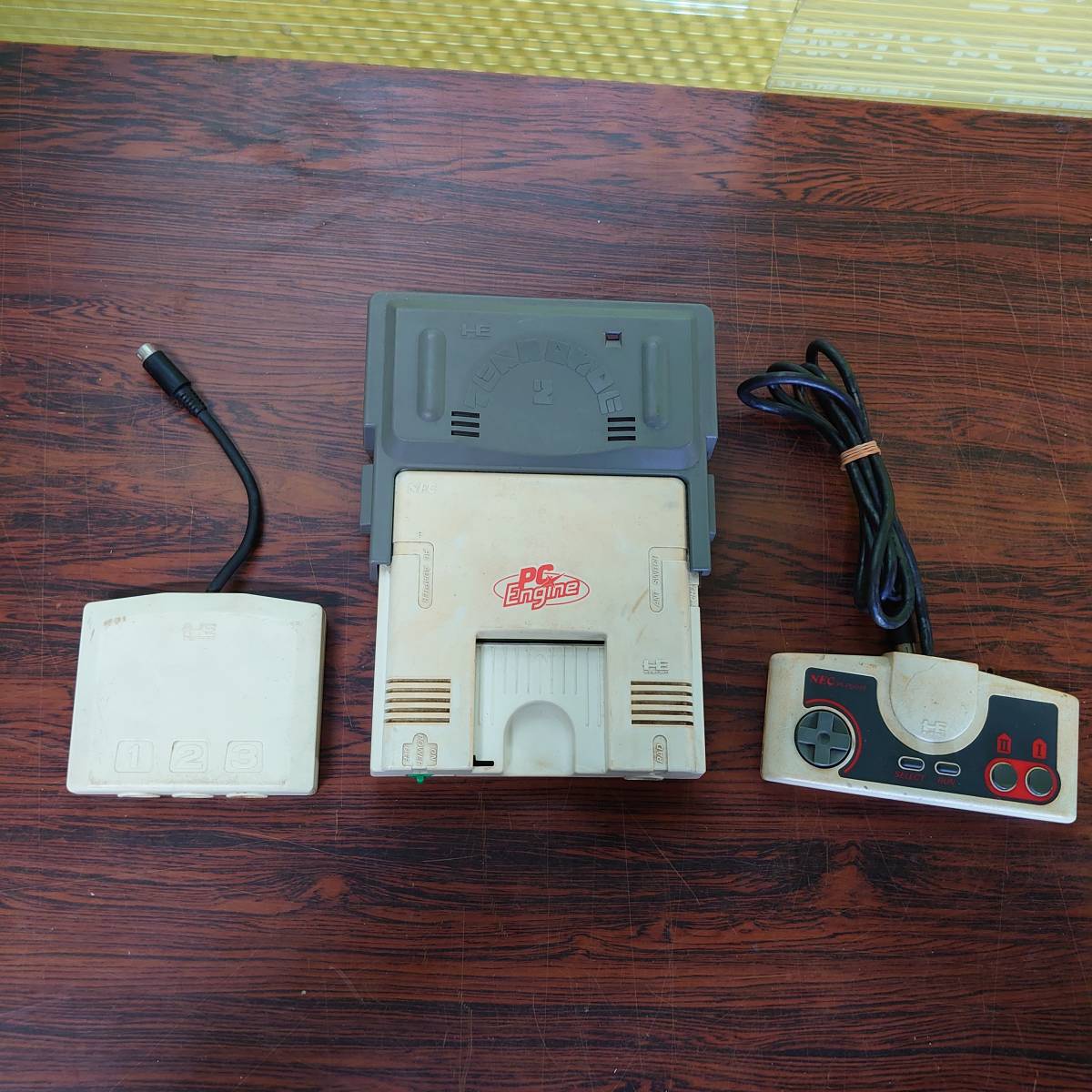 【やや傷や汚れあり】NEC PC Engine Console System PI-TG001 controller Tennokoe2 ...