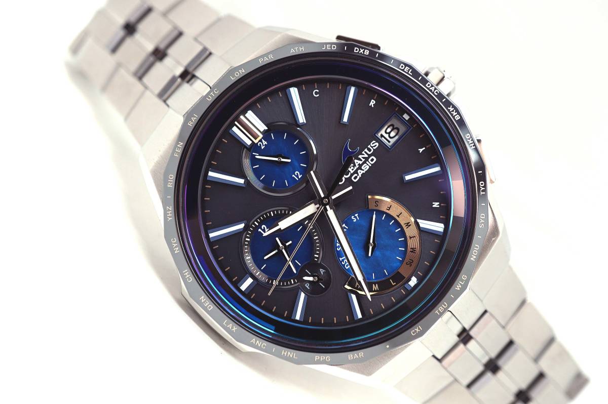 CASIO/カシオ OCEANUS/オシアナス 3721 OCW-100TDJ チタン製/純正チタンブレス付き メンズ腕時計 の落札情報詳細 ...