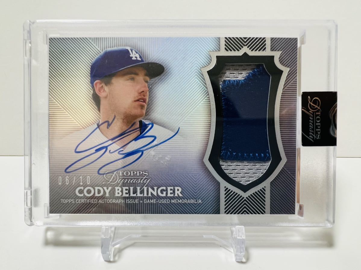 【未使用】10シリ! RC! Cody Bellinger Auto 2017 Topps Dynasty Game-used 2 Color ...