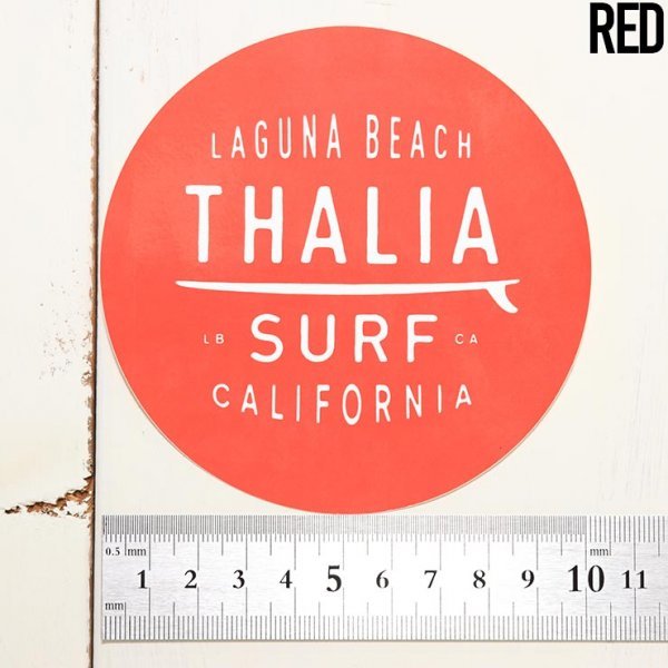 【未使用】【送料無料】THALIA SURF タリアサーフ DOT BIG 4 STICKER ステッカー シール REDの落札情報詳細 ...