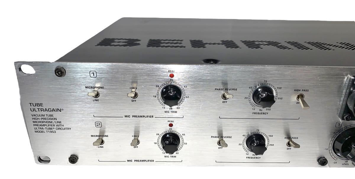 【目立った傷や汚れなし】稀少・良品 BEHRINGER T1953 TUBE ULTRAGAIN マイクプリアンプ の落札情報詳細| ヤフオク ...
