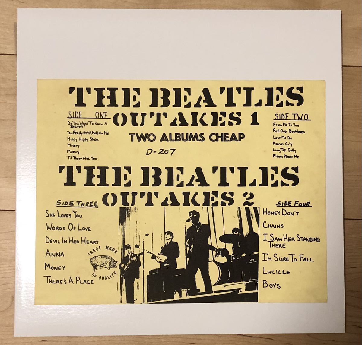 【やや傷や汚れあり】The Beatles / Outakes 1 / Outakes 2[TMOQレーベル]★2枚組ビンテージブート★BBC ...