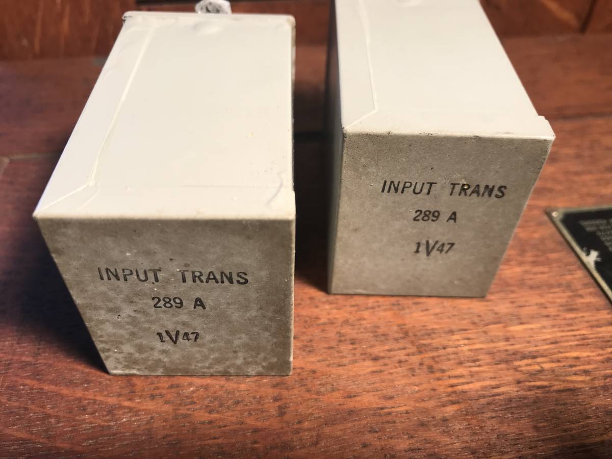 【やや傷や汚れあり】Western Electric ウエスタン インプットトランス289A ペア2個の落札情報詳細 - ヤフオク落札価格検索 ...