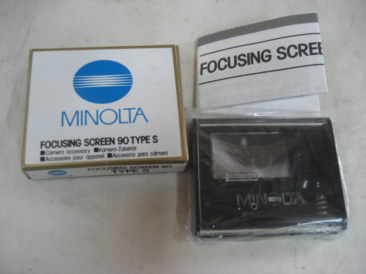 【未使用】MINOLTA ミノルタ FOCUSING SCREEN 90/70 TYPE PM 取説付 M-FS-842 の落札情報詳細 ...