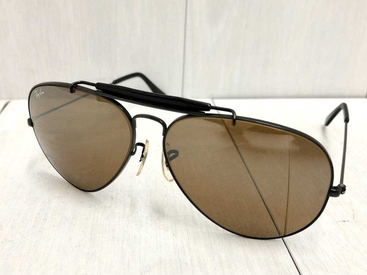 【目立った傷や汚れなし】送料無料 ★ レイバン Ray ban USA サングラス ティアドロップ ボシュロム B&L Bausch & Lomb 62㎜ ブラックメタル フレーム の落札情報 ...