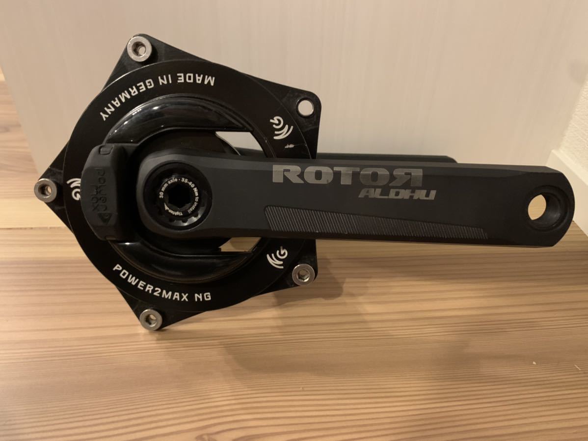 【やや傷や汚れあり】power2max NGeco ROTOR ALDHU Track トラック パワーメーター 165mm BB付きの落札 ...