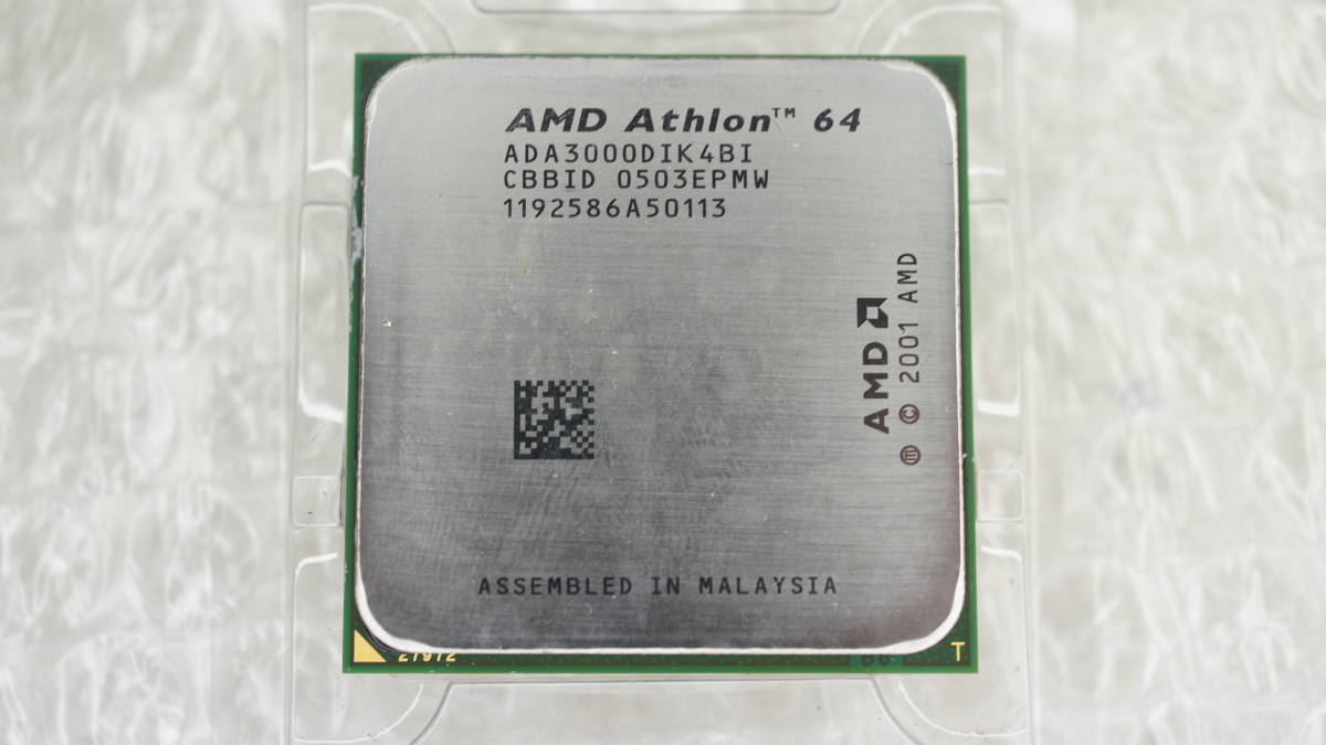 【やや傷や汚れあり】【Socket 939】AMD Athlon64 3000+ ADA3000DIK4BIの落札情報詳細 - ヤフオク落札 ...