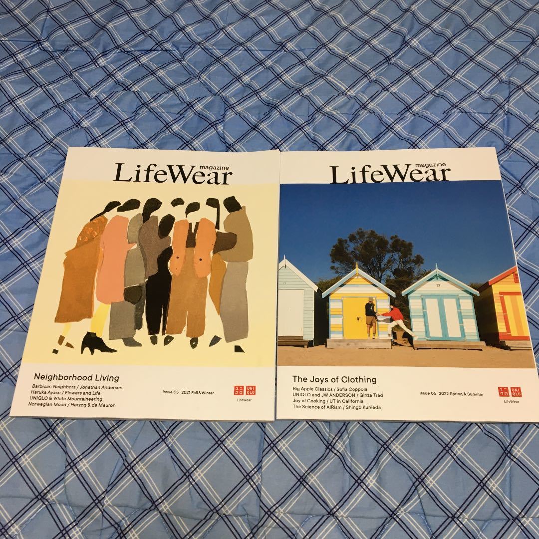 【未使用に近い】UNIQLO LifeWear magazine 2021 Winter 2022 Spring summer ユニクロ 2冊 ...