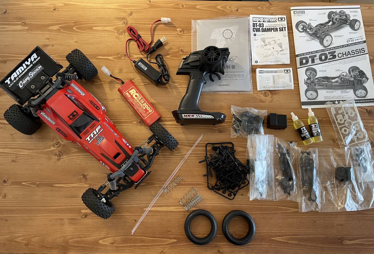 【やや傷や汚れあり】タミヤ 1/10 DT-03 レーシングファイター モーター/サーボ 等 搭載 + プロポセット 電動RC ラジコン TAMIYA 動作未確認 現状品【20 の落札情報詳細 ...