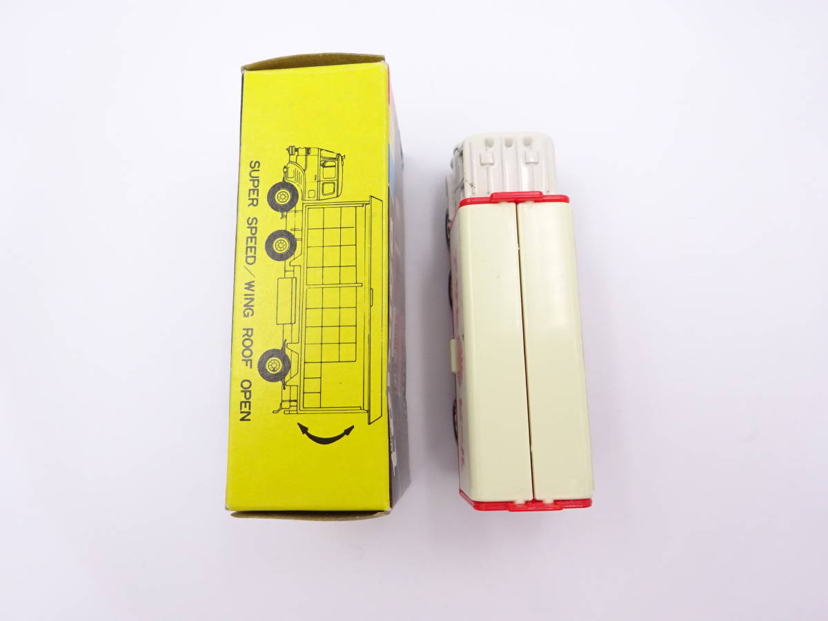 【やや傷や汚れあり】X332/トミカ TOMICA/黒箱/箱 NO.76 ふそう ウイングルーフ トラック 本体 NO.7 FUSO TRUCK SERIES/赤白/トミー TOMY/ミニカー ...