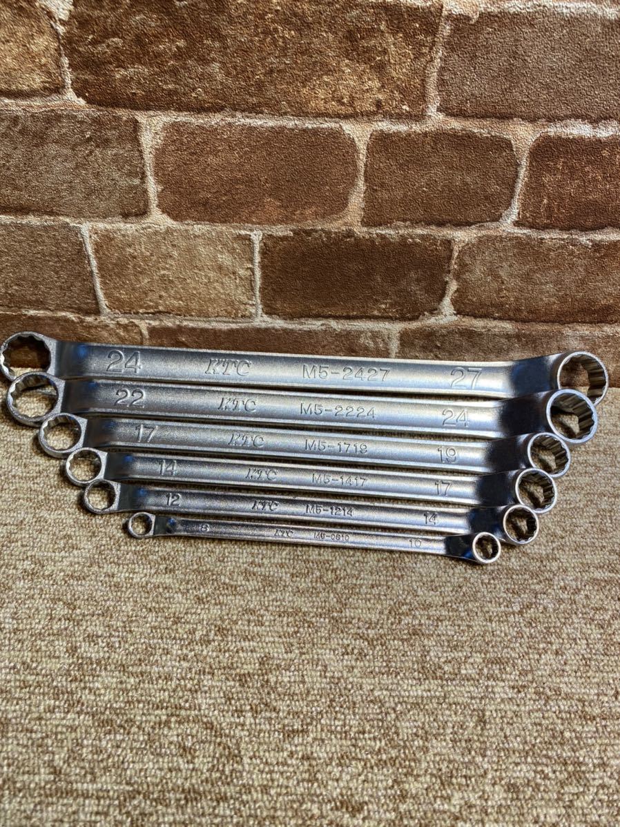 【やや傷や汚れあり】【中古】 KTC メガネレンチ KTC工具 6本セット M5シリーズ M5-0810、1214、1417、1719、2224、2427 の落札情報詳細| ヤフオク落札価格 ...