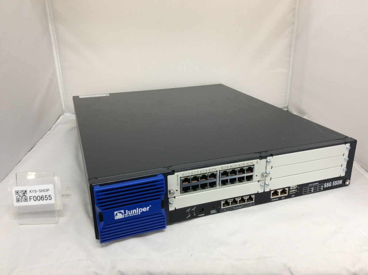 【傷や汚れあり】初期化済み Juniper Networks SSGシリーズ SSG 550M 搭載OS Version 6.3.0r15.0 ...