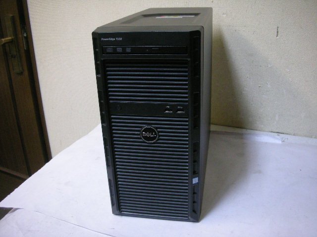【やや傷や汚れあり】DELL PowerEdge T130(Xeon QuadCore E3 1220 V6 3GHz/8GB/SAS 4TB ...