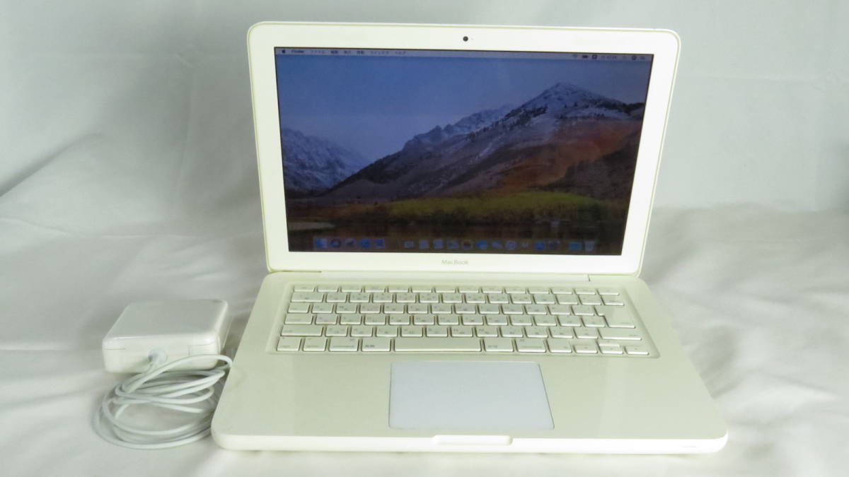 【傷や汚れあり】 MacBook (13-inch, Late 2009) メモリ 4GB SSD 500GB macOS High ...