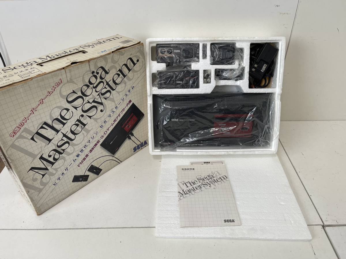 【やや傷や汚れあり】【希少 / 箱 説明書付き】【SEGA MASTER SYSTEM MK-2000 本体 セガ マスターシステム ...