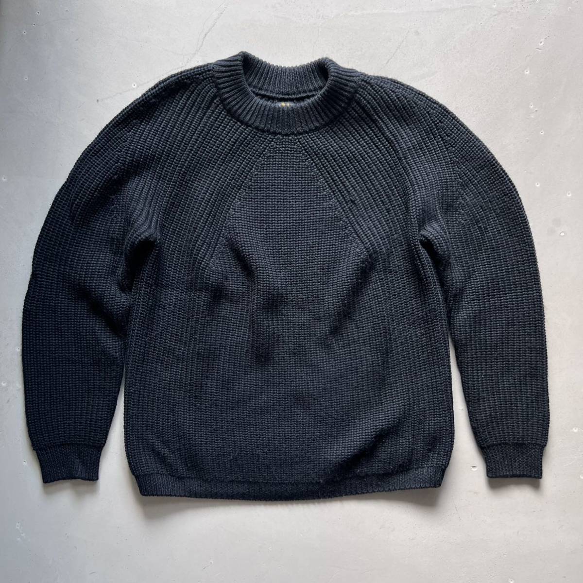 【傷や汚れあり】BATONER バトナー 5ゲージウール 片畦クルーネックニット ブラック 黒 Mサイズ BN-17FM-008 ニットセーター の落札情報詳細| ヤフオク落札価格情報 オークフリー