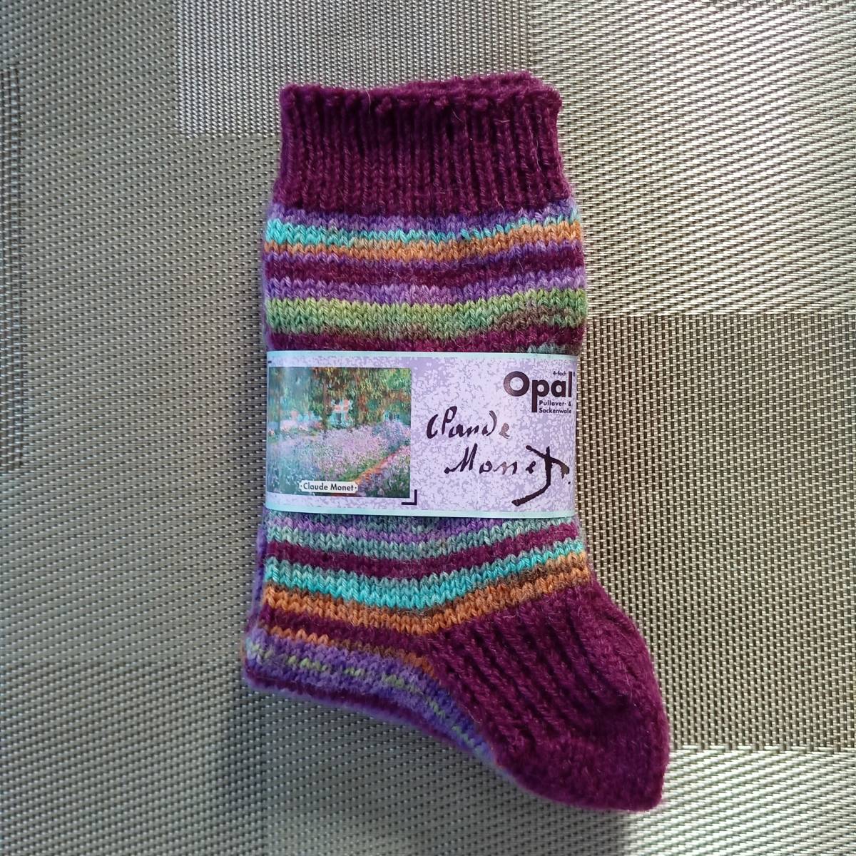 【未使用】opal クロードモネ ハンドメイド 手編み 靴下 ソックヤーン ニットソックス 登山 アウトドア 女性用22~24cm オパール 冷え取り の落札情報詳細| ヤフオク落札価格情報 ...