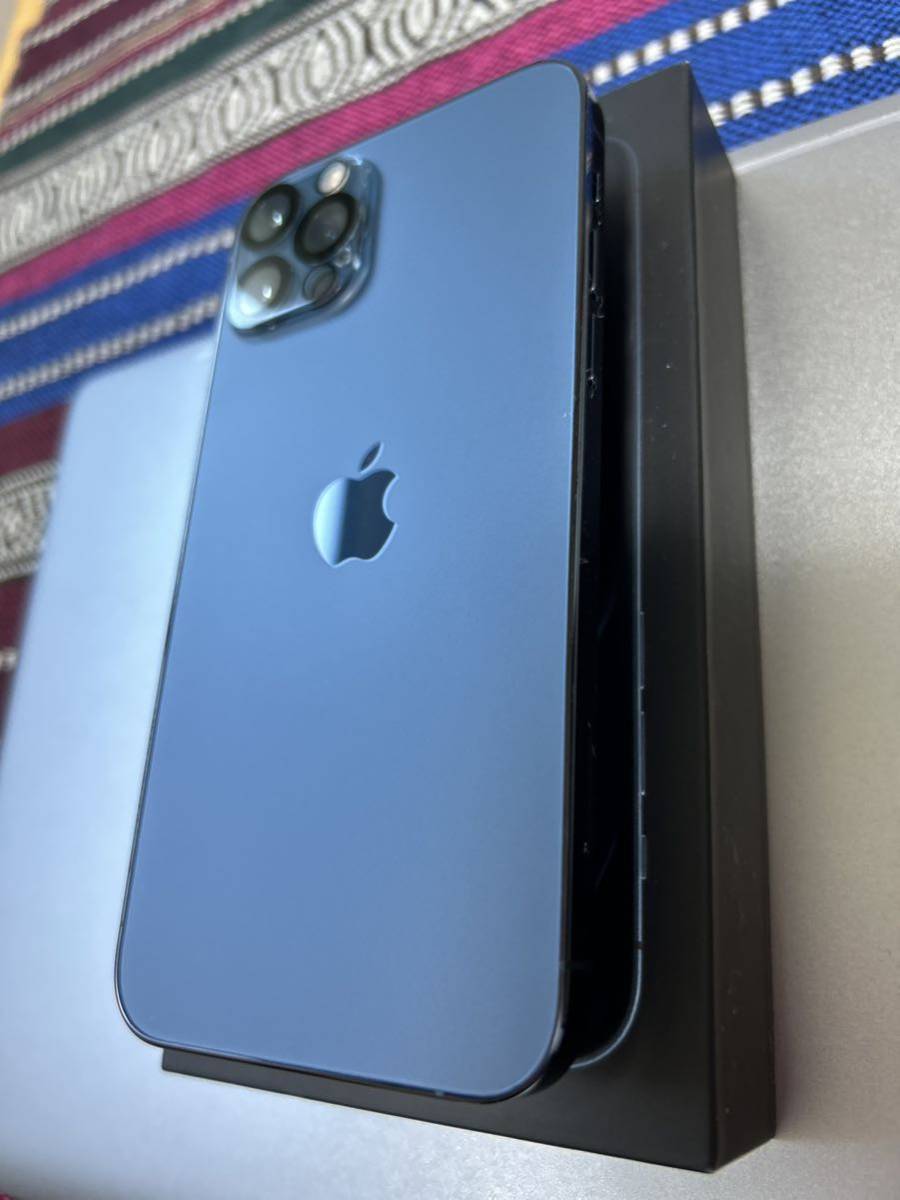 【やや傷や汚れあり】送料無料 iPhone 12 pro 256 GB SIM フリー パシフィックブルー Apple アイフォーン アイフォン 検）128 512 max 11 13 14 ...