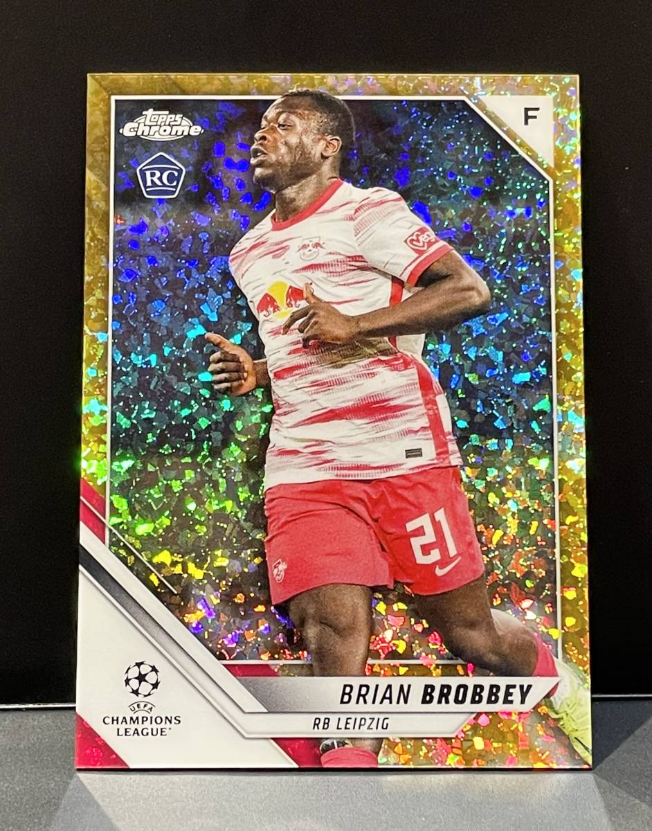【未使用に近い】Brian Brobbey 2021-22 Topps Chrome UEFA CL Rookie Card Gold ...