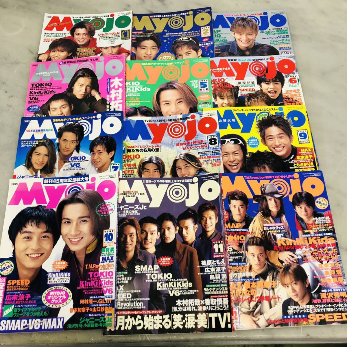 【傷や汚れあり】Myojo 明星 アイドル誌 ジャニーズ ジャニーズJr SMAP TOKIO キンキキッズ V6 SPEED ドリカム 1997年発刊 1-12月号まとめ売りの落札情報詳細 ...
