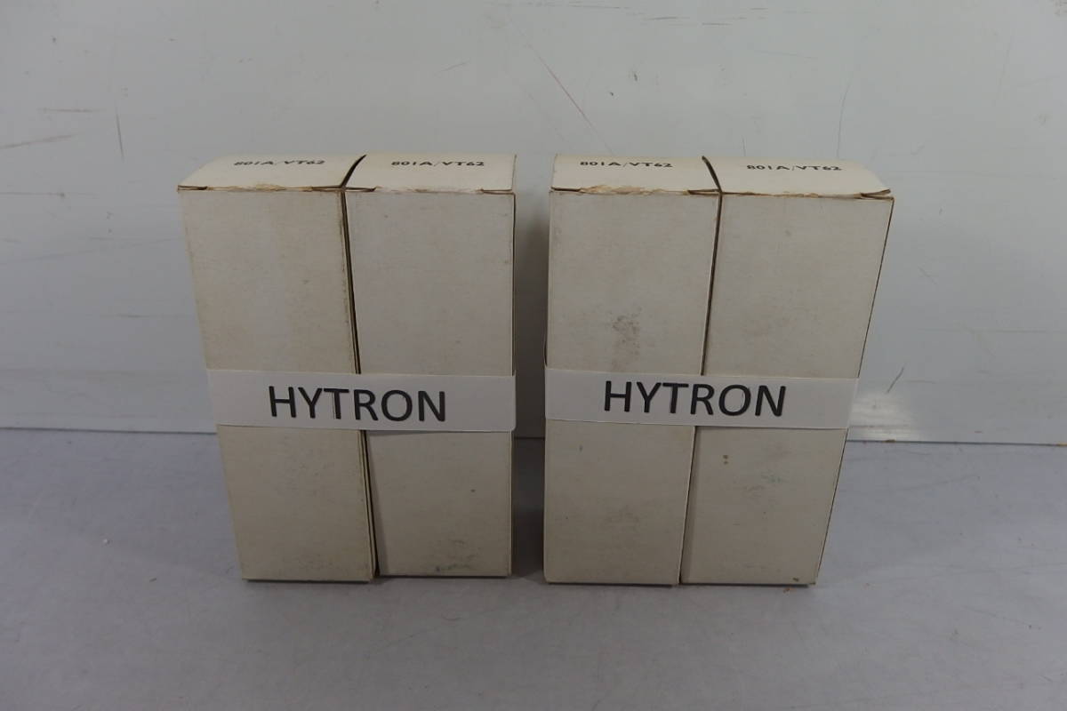 【未使用】 未使用 HYTRON(ハイトロン) 真空管 801A/VT62(VT-62) 4本セット ビンテージ U.S.A(USA)製 電力増幅用三極管(直熱送信管) 茶ベースの落札情報詳細 ...