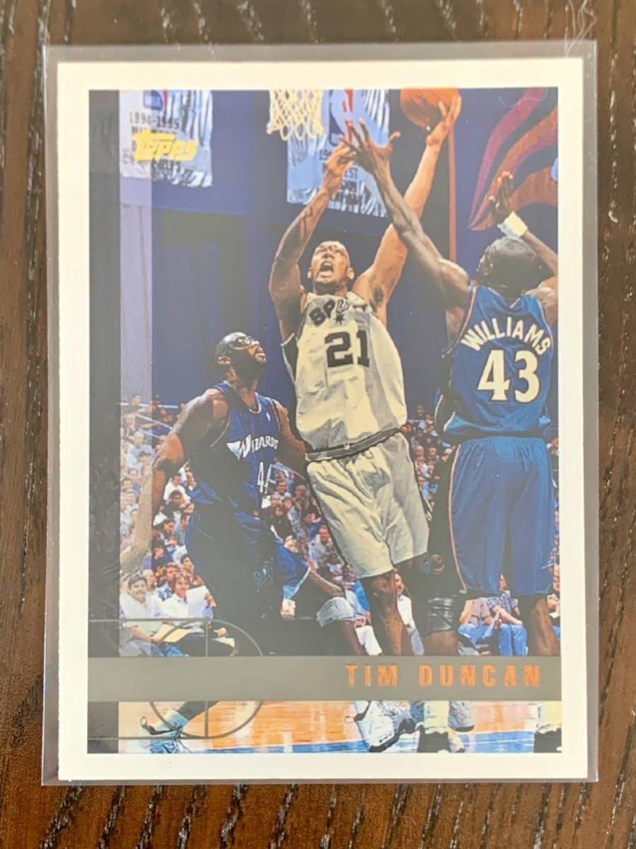 【目立った傷や汚れなし】Tim Duncan 1997-98 Topps RC Rookie Card Spurs HOF ダンカン ルーキー ...