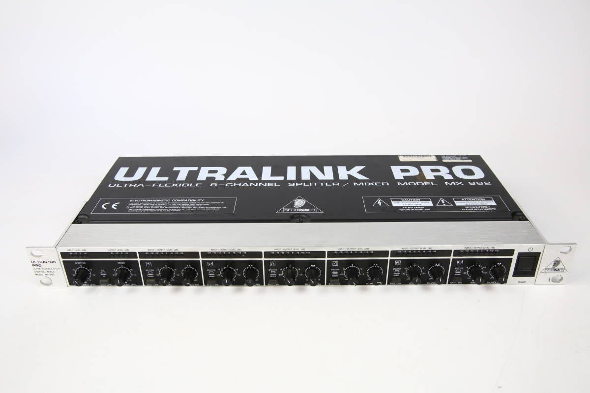 【やや傷や汚れあり】動作確認済 取扱説明書付き BEHRINGER ベリンガー Ultralink Pro スプリッター ミキサー MX882の落札情報詳細 - ヤフオク落札価格検索 オークフリー