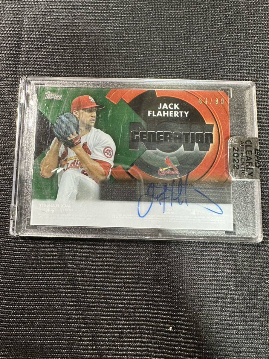 【未使用に近い】MLB 2022 TOPPS CLEARLY AUTHENTIC BASEBALL JACK FLAHERTY ...