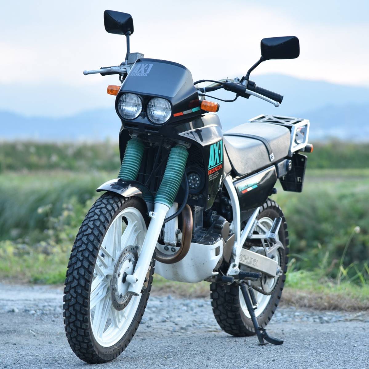【やや傷や汚れあり】ワンオーナー！ 低走行4,895km！ ホンダ AX-1 整備済み MD21 NX250K 始動動画有 書類有 オフロード ...