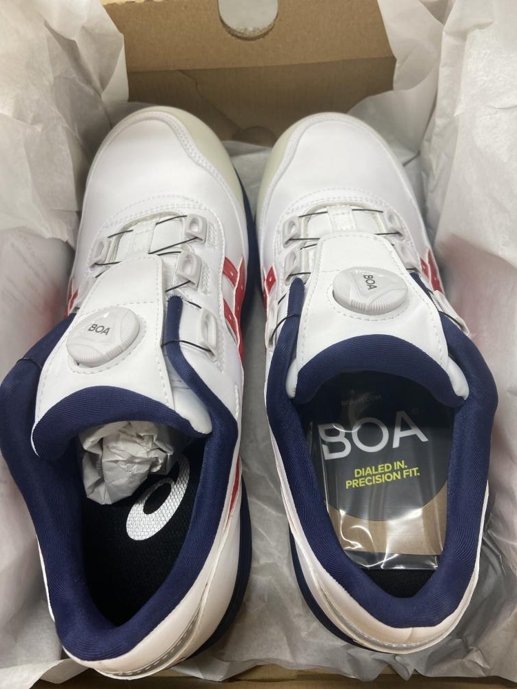 【未使用】005 未使用品 asics 安全靴26.5cm WINJOB CP306 BOA WHITE/CLASSIC RED の落札情報詳細| ヤフオク落札価格情報 オークフリー