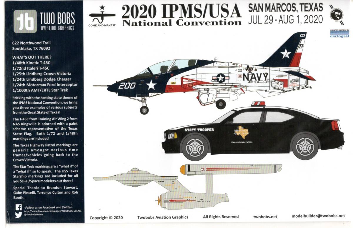 【未使用】 TWOBOBSツーボブス デカール 2020 IPMS USA National Convention の落札情報詳細 ...