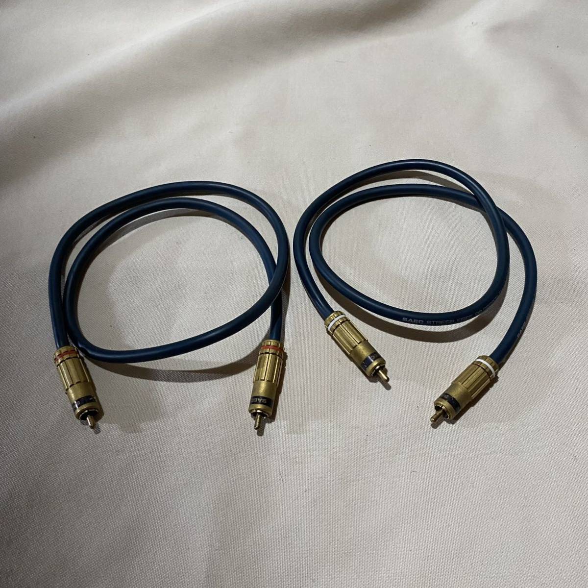 SAEC サエク SL-1803(RCA0.7m) 6N ラインケーブル STRESS FREE 99.99997%Cu LINE CABLE ...