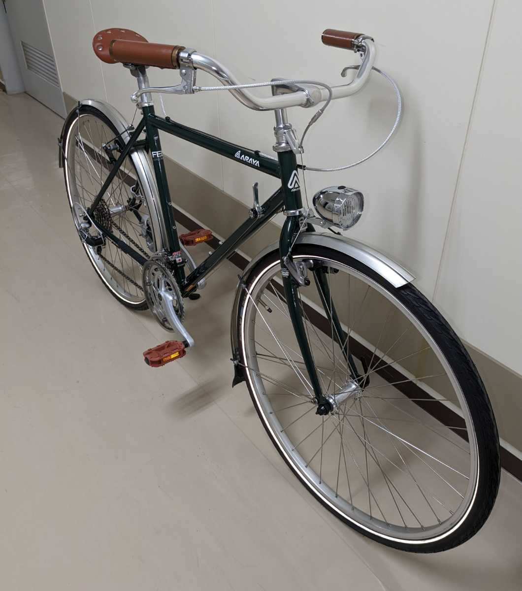 【傷や汚れあり】ARAYA（アラヤ）FEDERAL クロモリランドナー レトロ調カスタム サイズ500（160-177cm）の落札情報詳細 ...