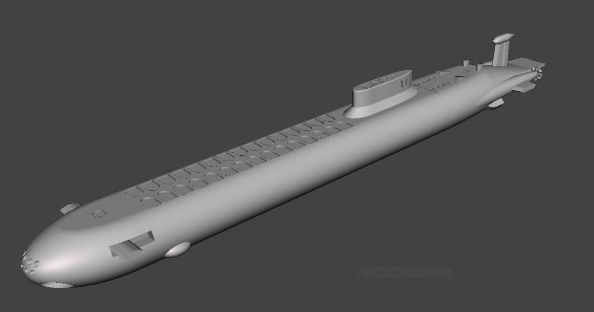【未使用】レッド・オクトーバー タイフーン級原子力潜水艦 Red October 3Dプリント レッド・オクトーバーを追え! The Hunt ...