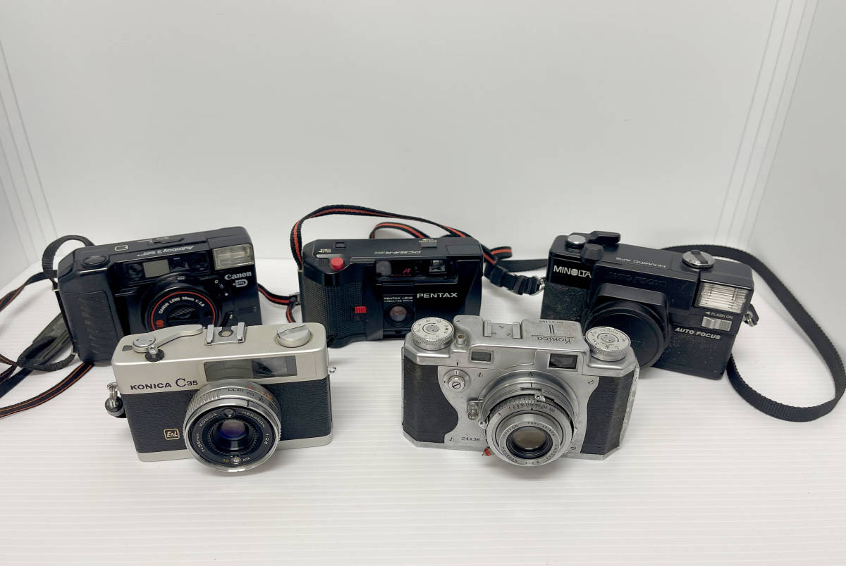 【傷や汚れあり】★Canon Autoboy2 PENTAX KONICA C35 ヴィンテージ カメラまとめ 昭和レトロ 売り切り★の落札 ...