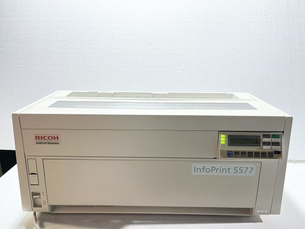 【やや傷や汚れあり】RICOH Infoprint 5577‐H05 ドットインパクトプリンター 2-12-01-1の落札情報詳細 ...