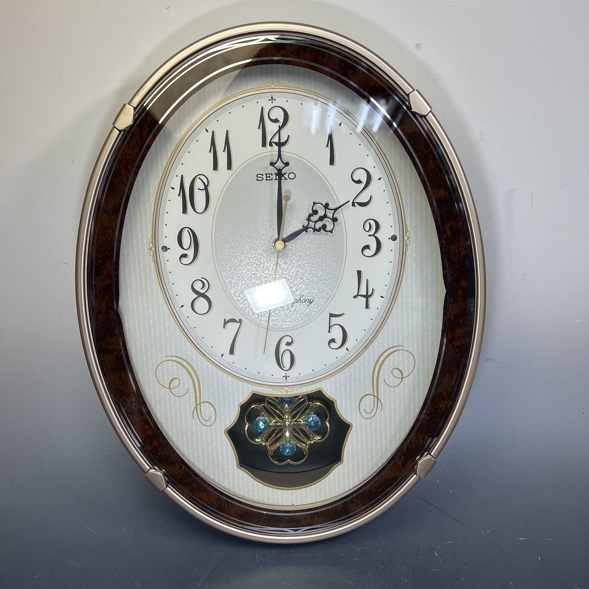 【やや傷や汚れあり】475同梱NG 美品 SEIKO 電波壁掛け時計 AM259B 飾り振り子 メロディ セイコー 掛時計 電波時計 クロック ...
