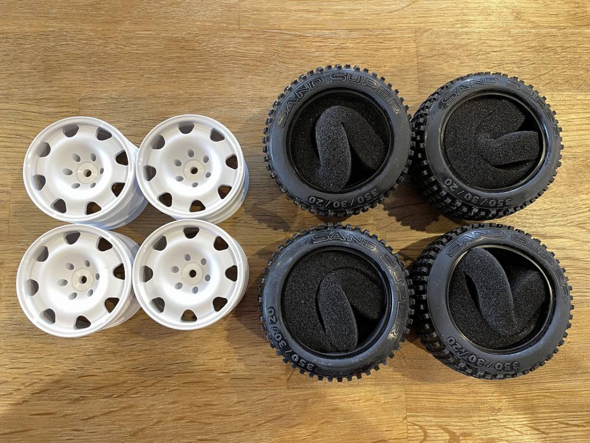 【未使用】京商 オプティマミッド 新品 未使用 タイヤ ホイール セット OPTIMA MID KYOSHO オプティマ ターボオプティマ 1 ...